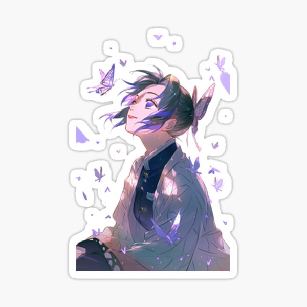 "Kochou Shinobu" Sticker for Sale by Designnnyy | Redbubble