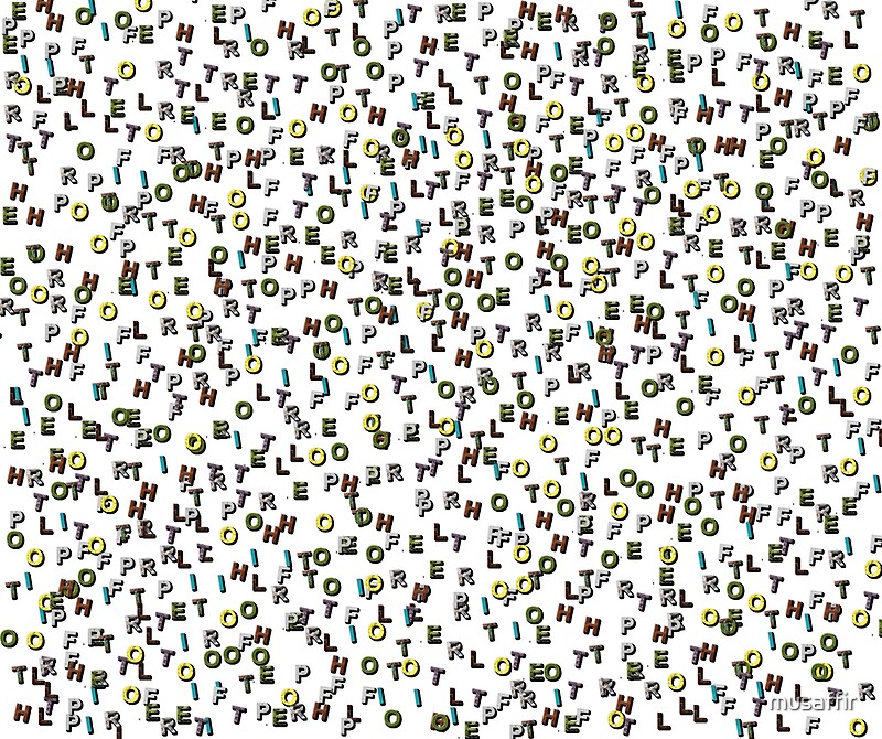 "Random Alphabets" by musaffir | Redbubble