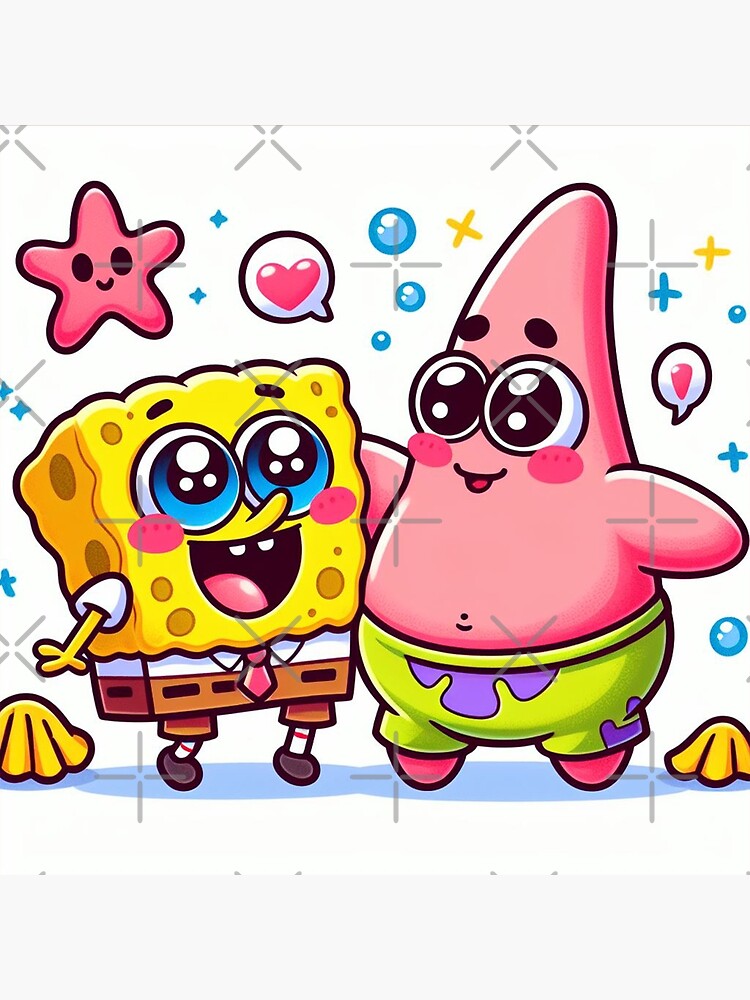 "Spongebob Squarepants and Patrick The Star Fish kawaii together ...
