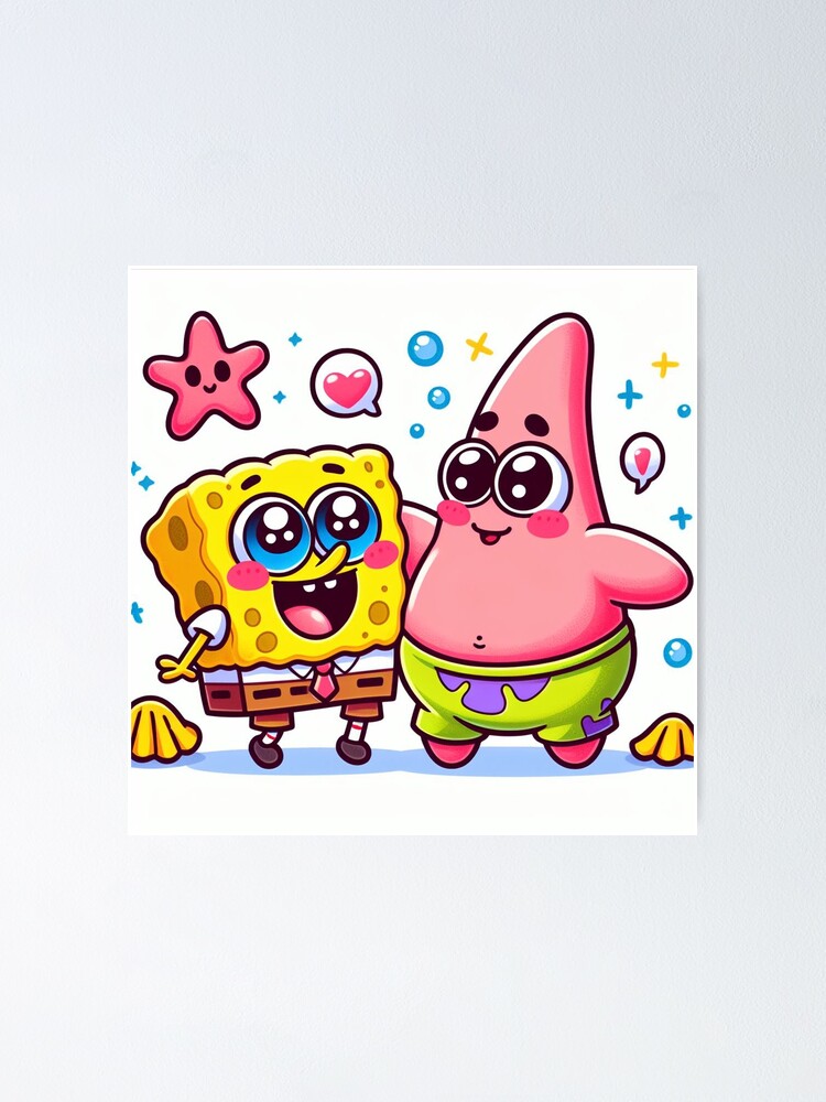 "Spongebob Squarepants and Patrick The Star Fish kawaii together ...