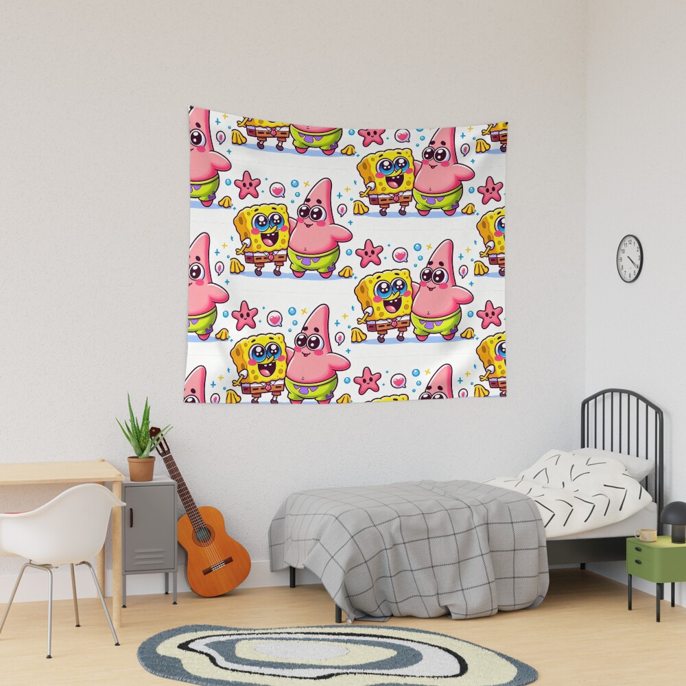"Spongebob Squarepants and Patrick The Star Fish kawaii together ...