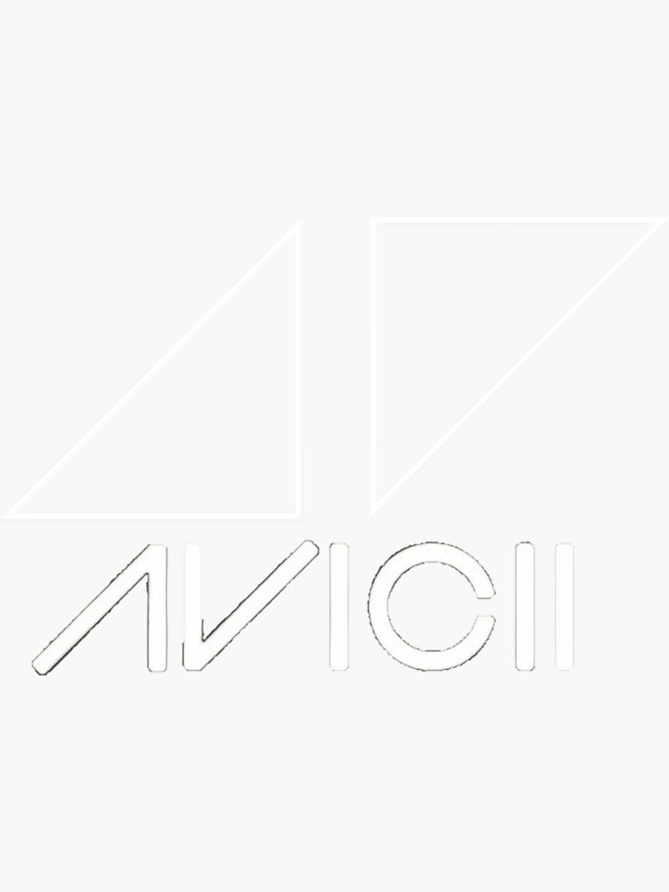 "minimalist Avicii Logo" Sticker for Sale by Desmond-Shannon | Redbubble