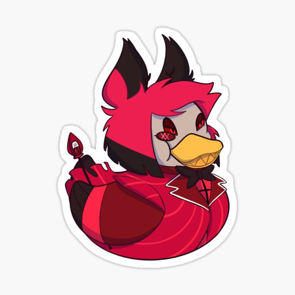 "Alastor Hazbin Hotel rubber duck " Sticker for Sale by Daemerysxx ...