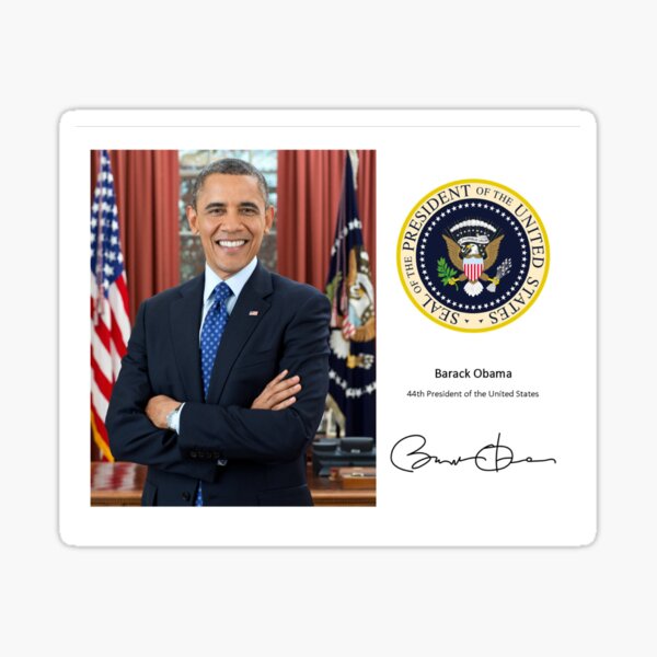 "OBAMA Presidential Seal And Signature HIGH QUALITY" Sticker for Sale ...