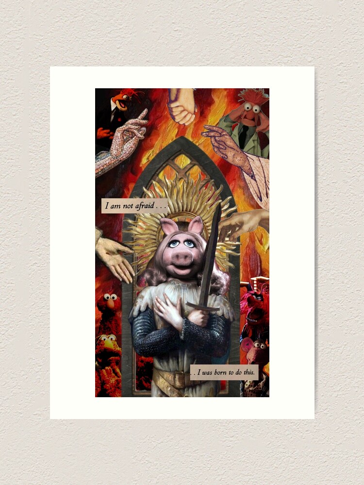 "Saint Piggy of Arc // Muppet Collage" Art Print for Sale by Evan Bode | Redbubble