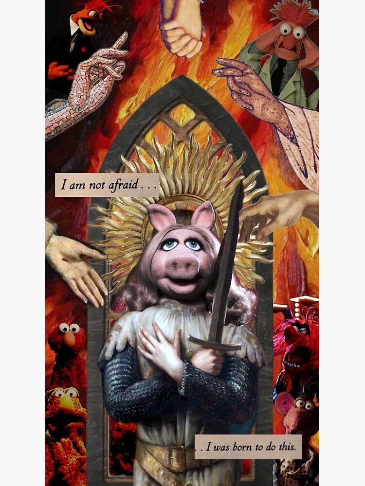 "Saint Piggy of Arc // Muppet Collage" Art Print for Sale by Evan Bode | Redbubble