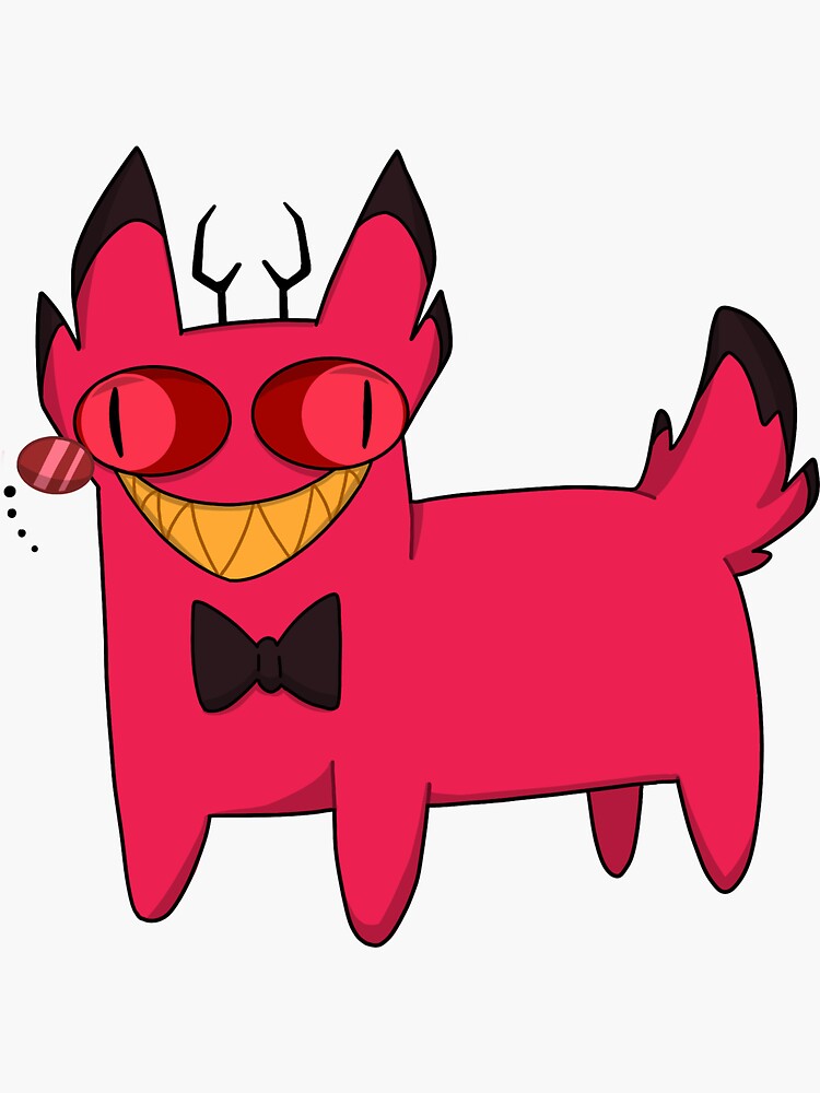 "Cursed cat Alastor" Sticker by That-crazy-cat | Redbubble
