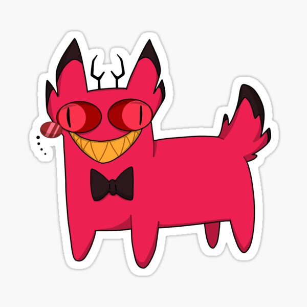 "Cursed cat Alastor" Sticker by That-crazy-cat | Redbubble