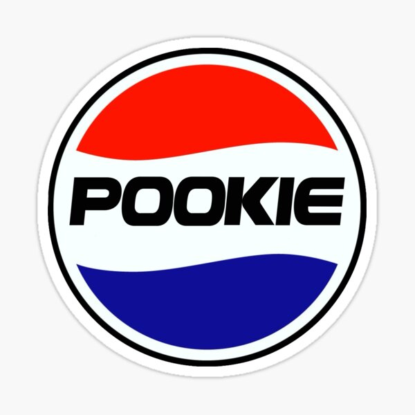 "POOKIE peps! Logo " Sticker for Sale by STAYOKBRAND | Redbubble
