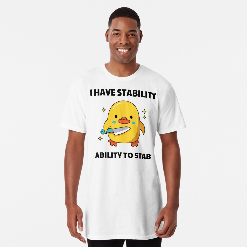 "I Have Stability Ability To Stab Funny Meme" Sticker for Sale by ...