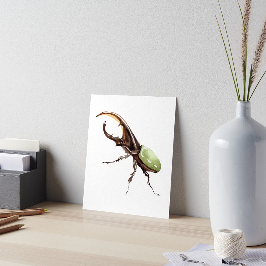 "Bug Life. Bugs, Insects, Beetle Entomology Art. Insect Watercolor ...