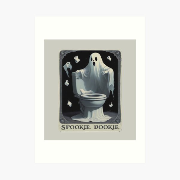"Don't wipe with this card! Have a spookie dookie!" Art Print for Sale ...