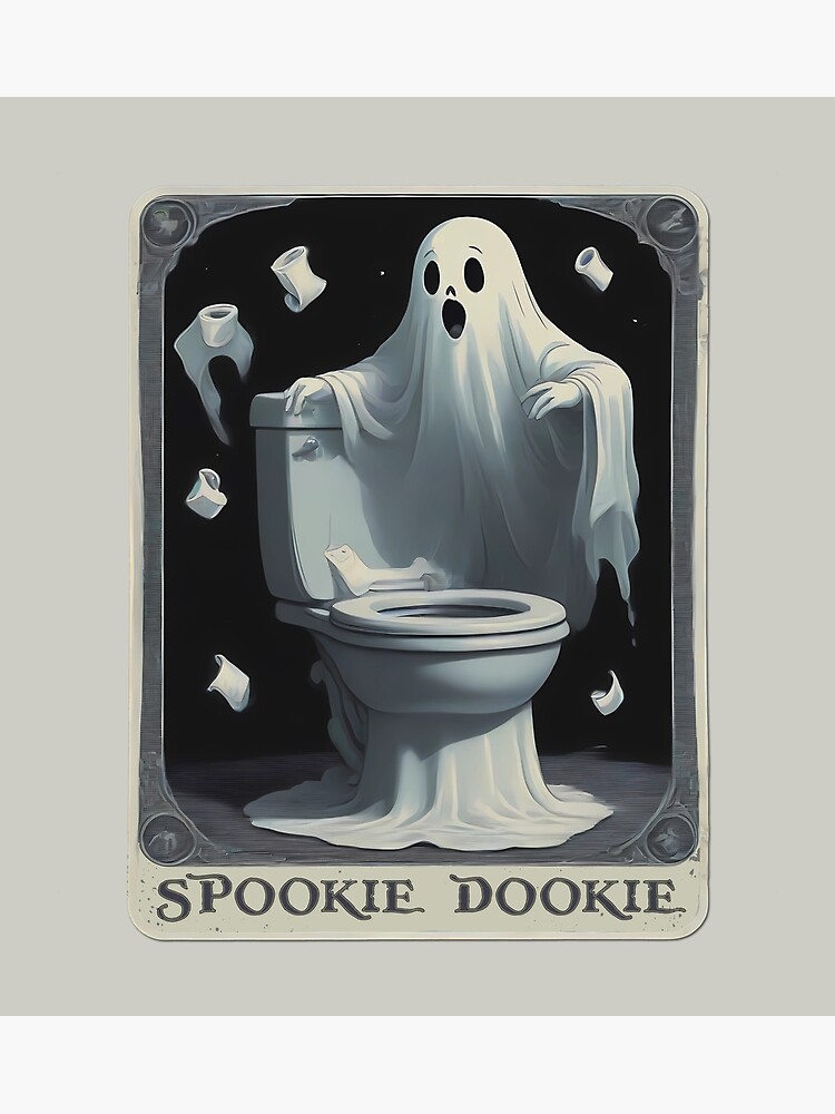 "Don't wipe with this card! Have a spookie dookie!" Art Print for Sale ...