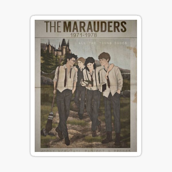 "vintage marauders " Sticker for Sale by justinwilliawe | Redbubble