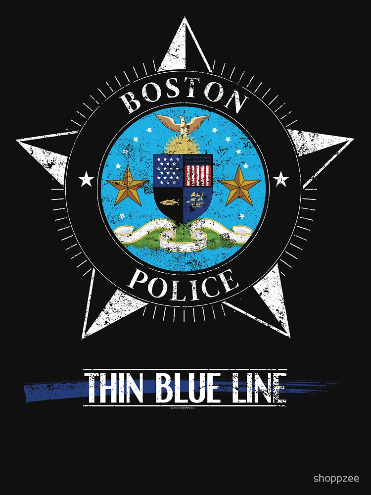 "Police T Shirt Boston Massachusetts Police Shirt Police Gift" T-shirt ...