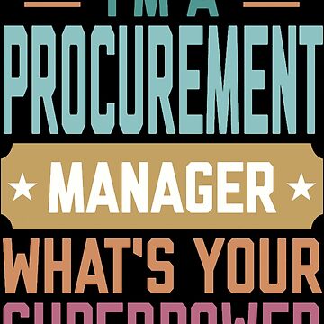 "Procurement manager" Sticker for Sale by raphysalus | Redbubble
