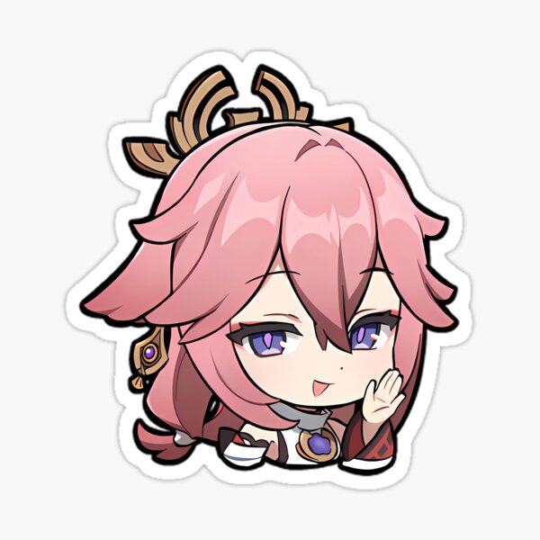 "Yae Miko | Genshin Impact" Sticker for Sale by Verthalies | Redbubble
