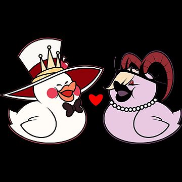 "Hazbin Hotel Rubber Duck - Lucifer x Lilith" Sticker for Sale by Tasha ...