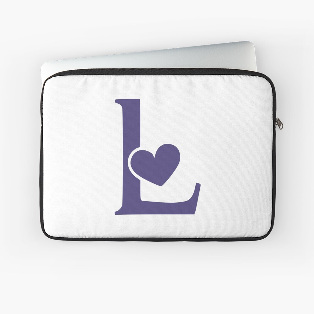 " English alphabet monogram name initial cute letter L minimalist heart ...