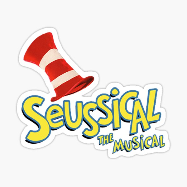 "Seussical Musical Logo" Sticker for Sale by MelisToyooka | Redbubble