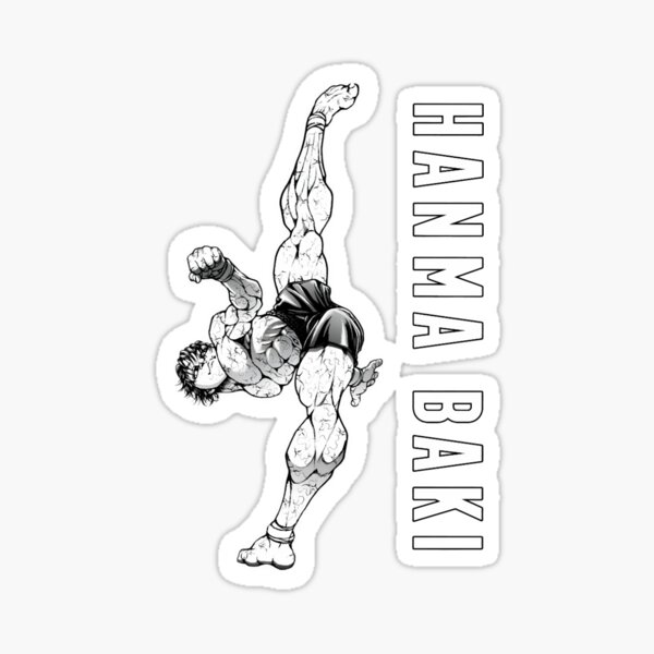 "Baki Hanma - Seul classique" Sticker for Sale by Nixie-Higuera | Redbubble