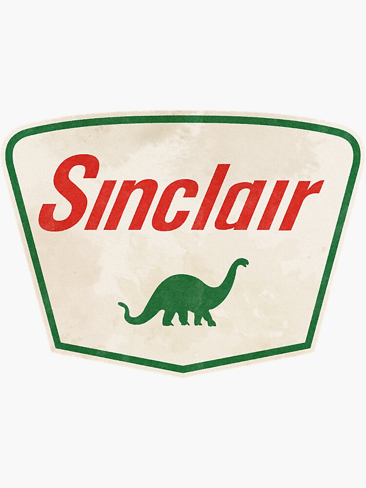 "Sinclair Oil vintage logo" Sticker for Sale by LuciaDavis65 | Redbubble