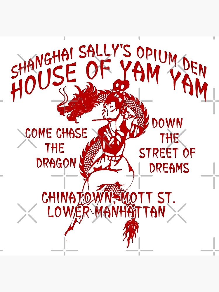 "Shanghai Sally's House of Yam Yam red" Greeting Card for Sale by ...