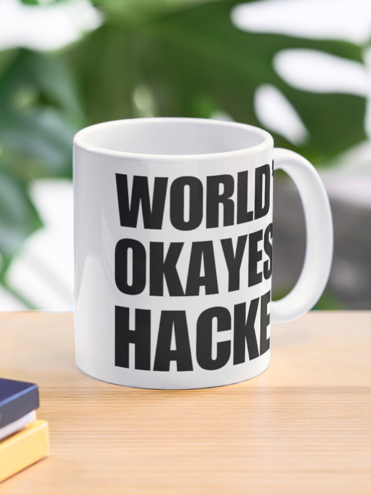 "Funny World's Okayest Hacker Gift For Computer Nerds Coffee Mug ...