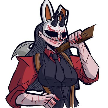 "DBD Huntress Helltaker Style" Sticker for Sale by tiredandtoasty ...