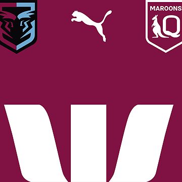 "QLD Queensland Maroons 2024" Sticker by Polox | Redbubble