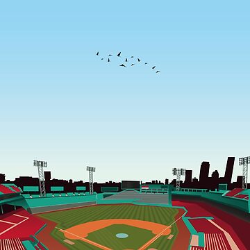 "Fenway Park Illustration" Sticker for Sale by TopStadiums | Redbubble