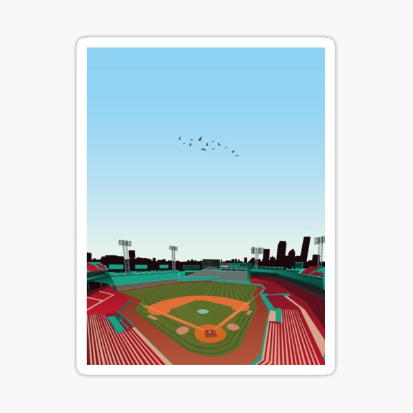 "Fenway Park Illustration" Sticker for Sale by TopStadiums | Redbubble