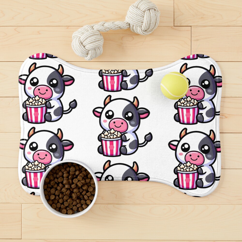 "Cow with Popcorn" Sticker for Sale by Delidream | Redbubble