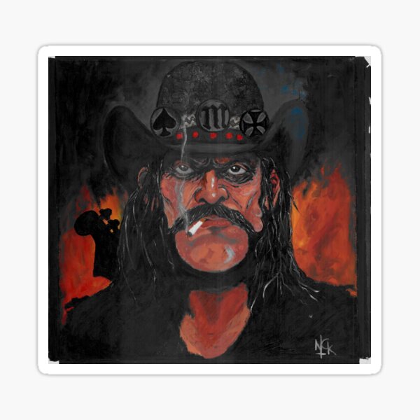 "Lemmy Killmister" Sticker for Sale by NTCK | Redbubble