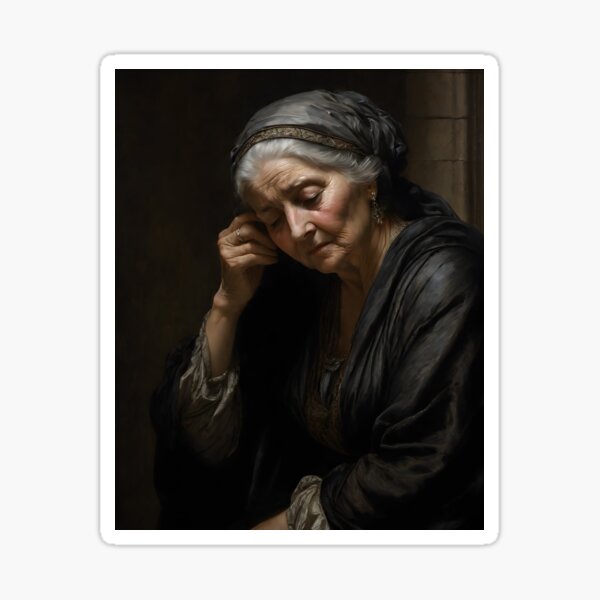 "Weeping Widow" Sticker for Sale by Tim Dusenberry | Redbubble