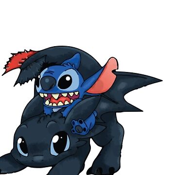 "Copy of Toothless and Stitch" Sticker for Sale by Thepathofneo2 ...