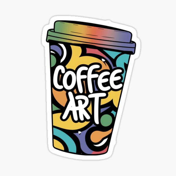 "Coffee Art Glass" Sticker by MiguelCoffee | Redbubble