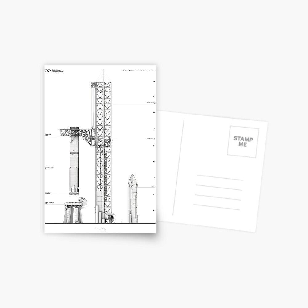 "Starship Superheavy - Assembly Drawing" Poster for Sale by ...