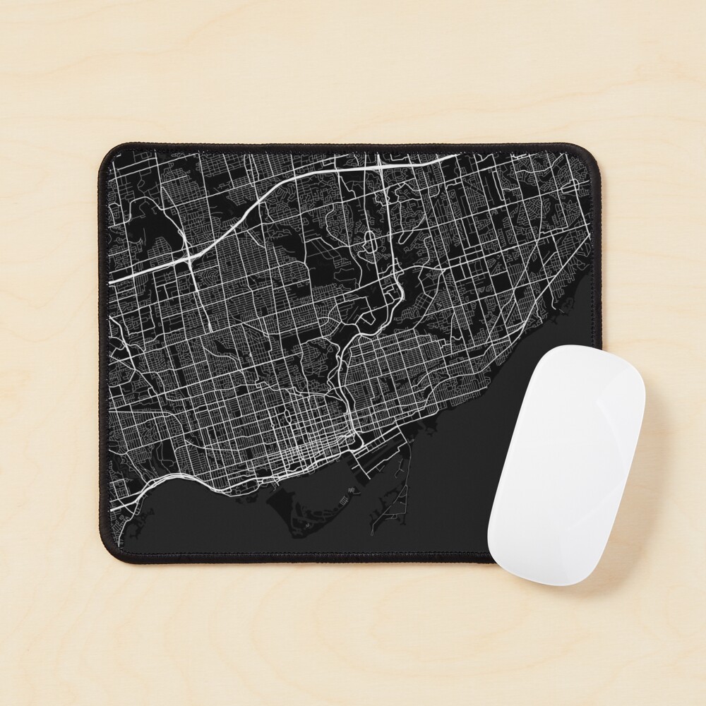 "Toronto City Map of Ontario, Canada - Full Moon" Poster for Sale by ...