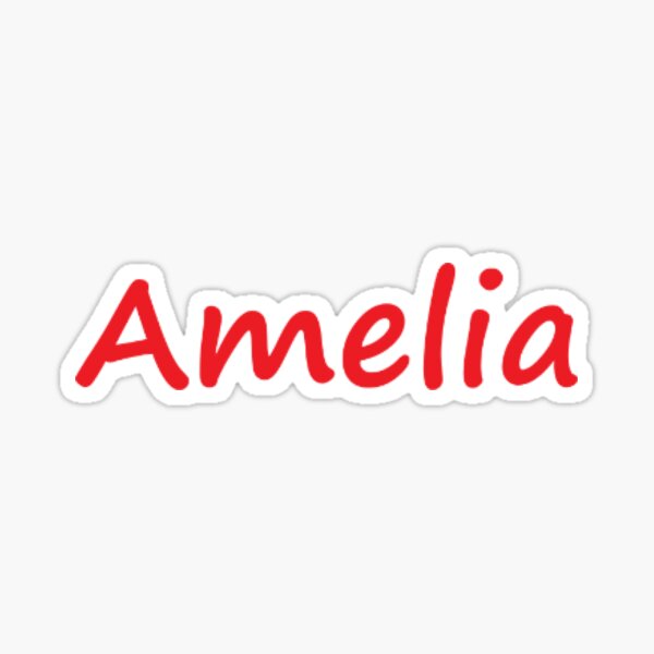 "Amelia -Name" Sticker for Sale by PabloBSanchez | Redbubble