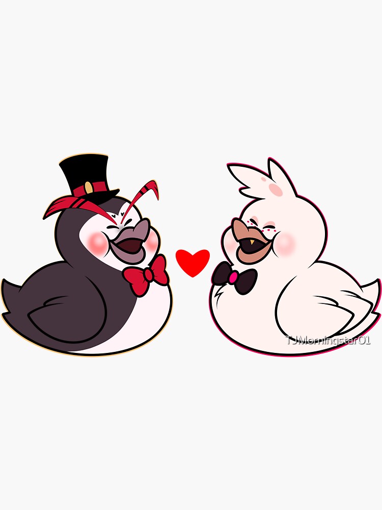 "Hazbin Hotel Rubber Duck - Husk x Angel Dust" Sticker for Sale by Ash ...