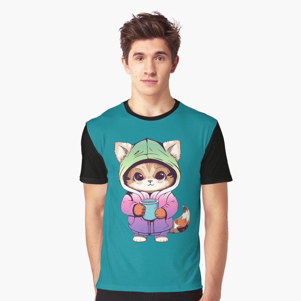 "Cute Genderfae Pride Flag Cat, Subtle Genderdoe Kawaii Cat Design, fae ...