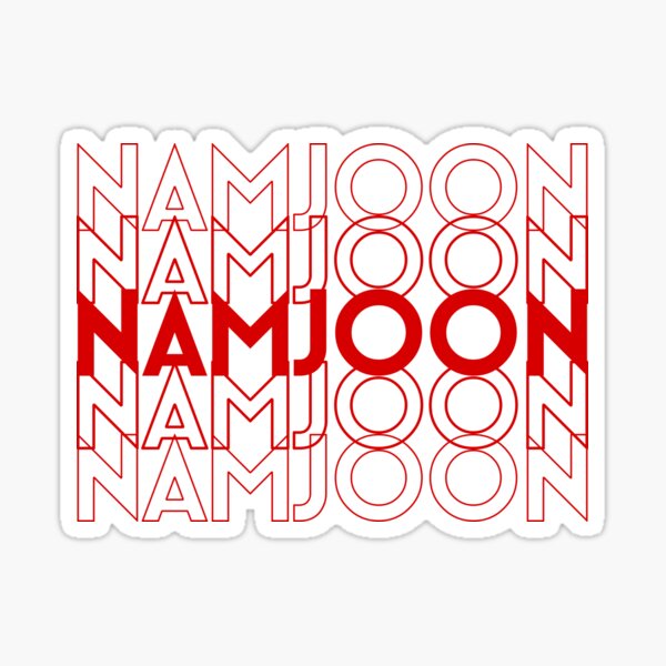 "BTS Namjoon" Sticker for Sale by LadyCyprus | Redbubble