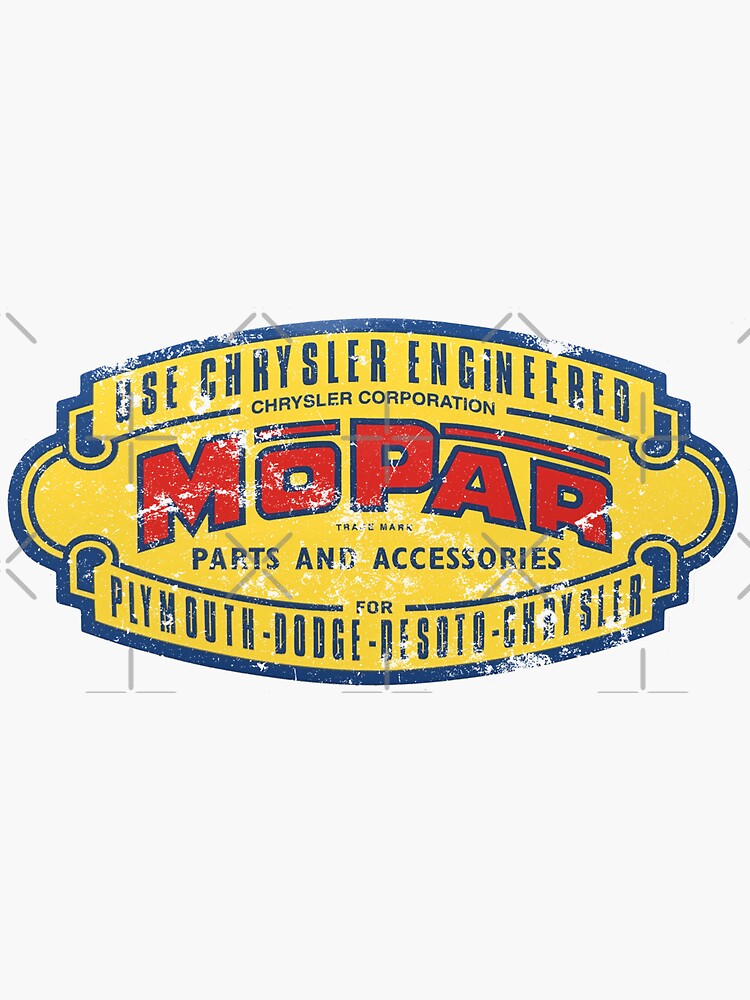 "Mopar " Sticker for Sale by Retrorockit | Redbubble