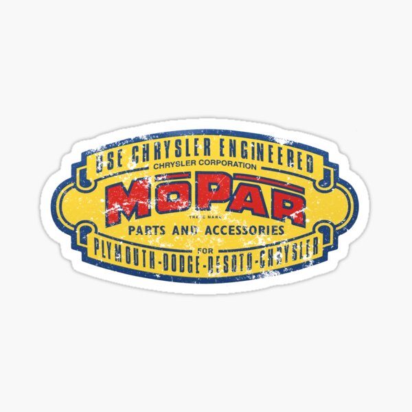 "Mopar " Sticker for Sale by Retrorockit | Redbubble