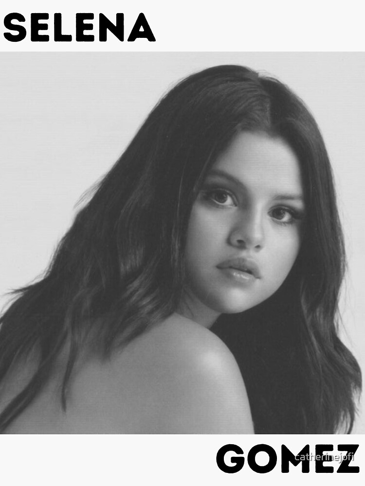 "SELENA GOMEZ" Sticker for Sale by catherinejofi | Redbubble