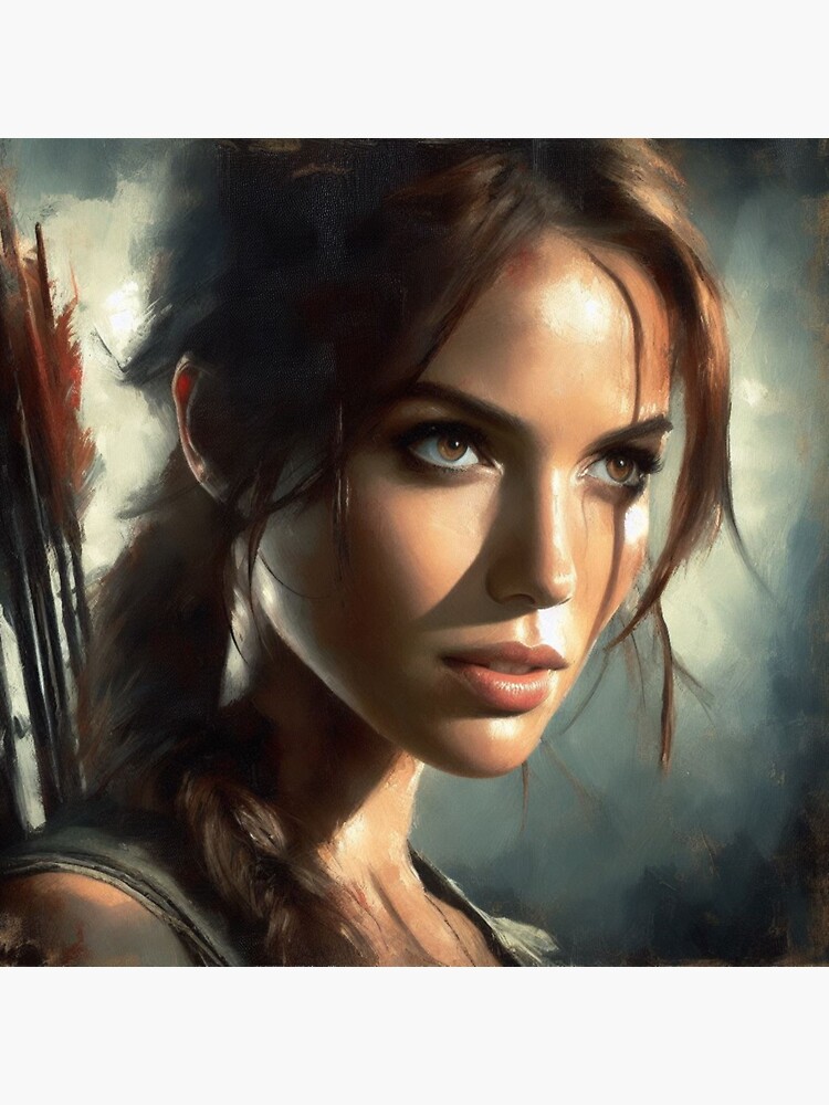 "Lara Croft" Sticker for Sale by JabamiShop | Redbubble