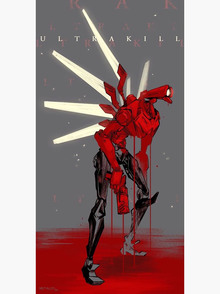 "ultrakill gameplay v1" Sticker for Sale by MarciaGfxt | Redbubble