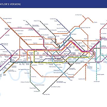"Taylor Swift Eras London Underground Map" Poster for Sale by pier24 ...