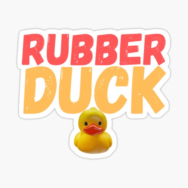 "Rubber Duck" Sticker for Sale by IbrahimAtef22 | Redbubble